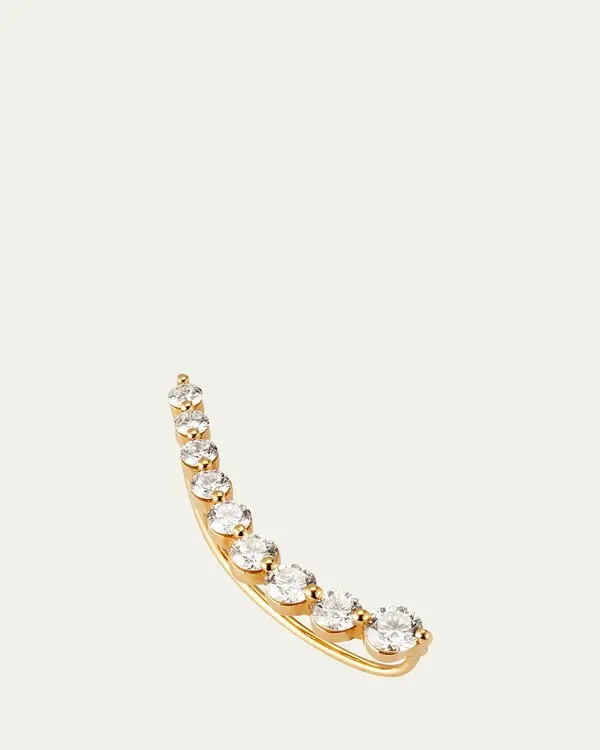 ANITA KO 18k Gold Graduated Floating Diamond Right Earring