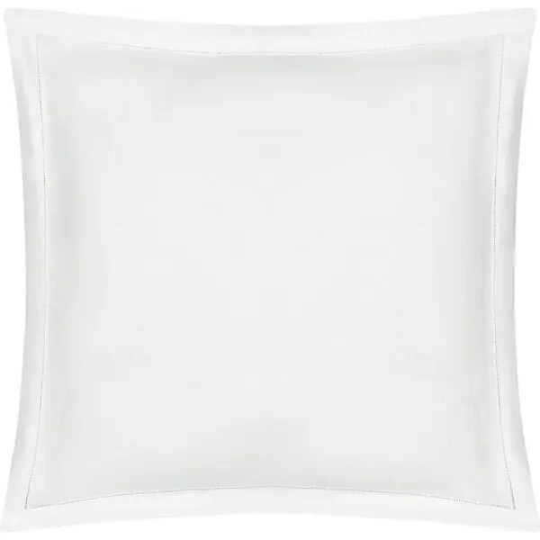 MATOUK Roman Hemstitch Linen Sham - White