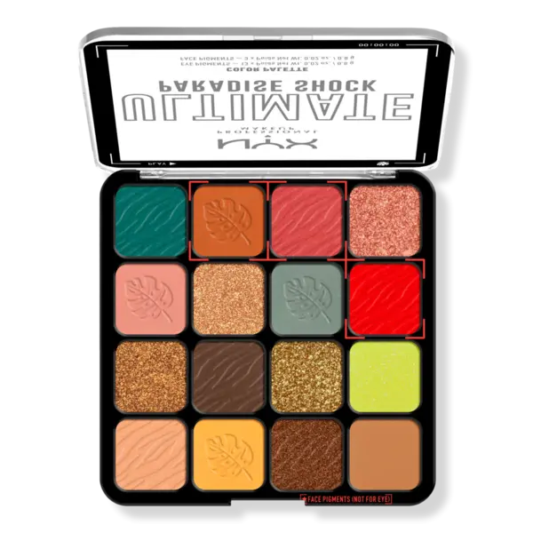NYX PROFESSIONAL MAKEUP Ultimate Color Shadow Palette Paradise Shock