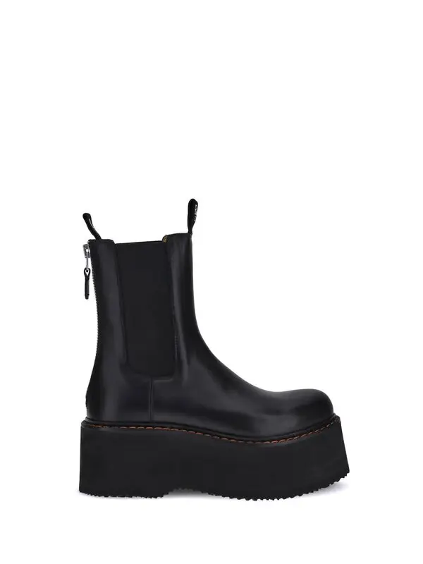 R13 Platform Ankle Boots