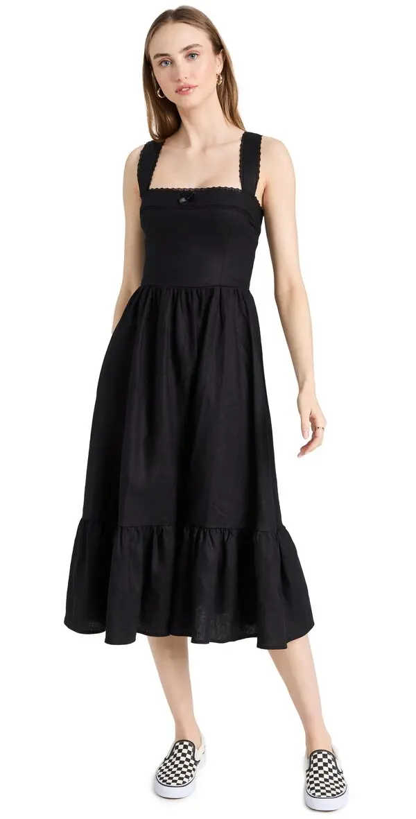 REFORMATION Rowen Maxi Linen Dress