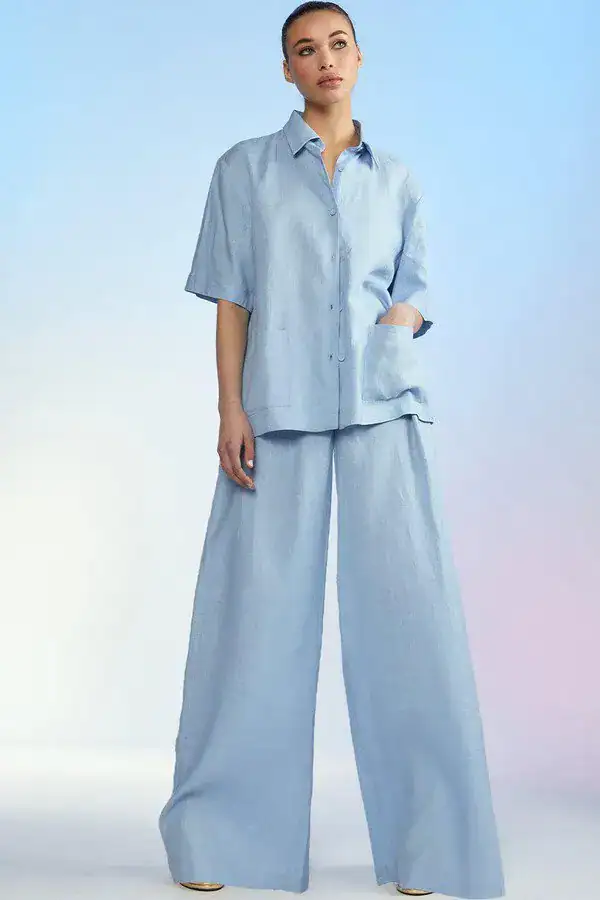cobalt blue one shoulder dress Blue One Shoulder Flutter Sleeve High Low Dress main image 1