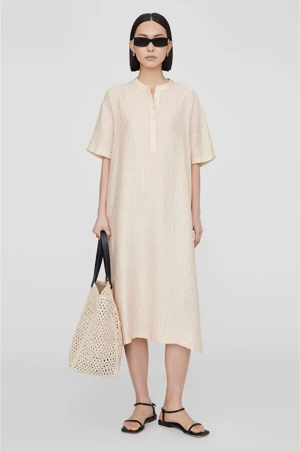 Anine Bing Liv Dress Champagne In Neutral - 48% Off | Editorialist