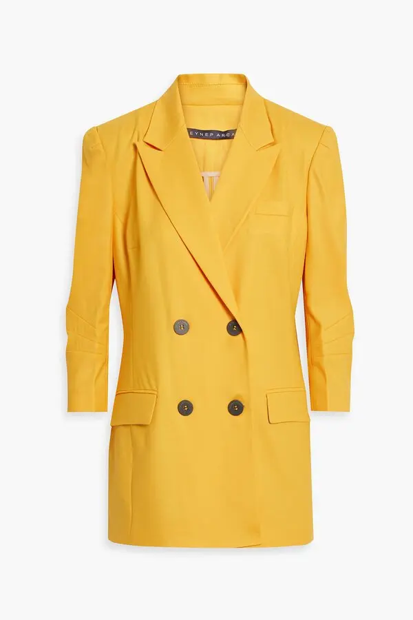 Zeynep Arçay Double-breasted Wool-blend Blazer
