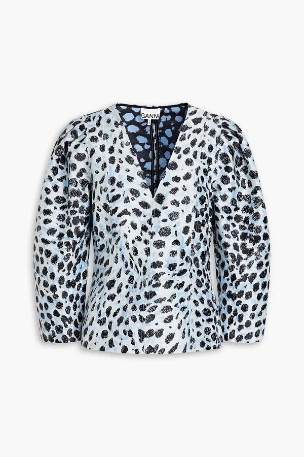 GANNI Jacquard Blouse