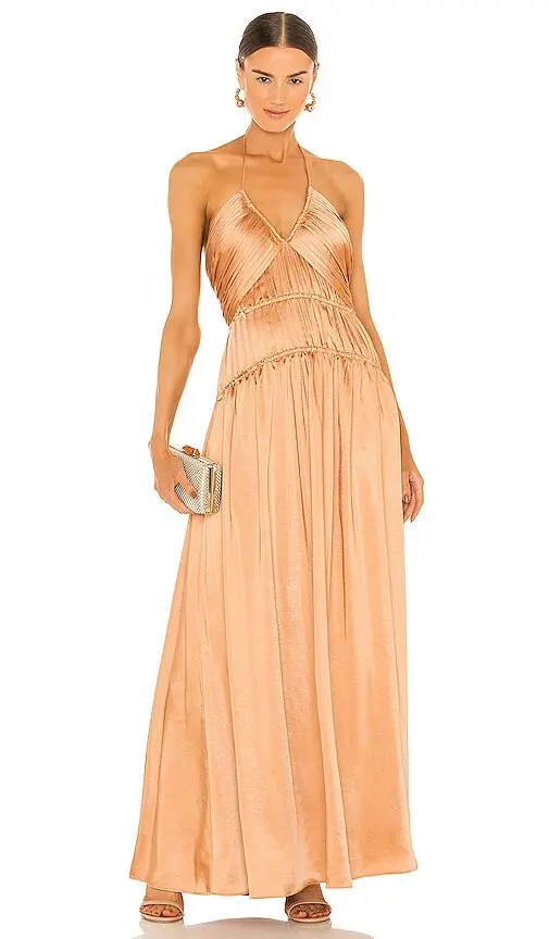 halter neck spring dress Rebecca Taylor Daphne Halter Dress in Iris Multi at Nordstrom, Size 0 main image 0