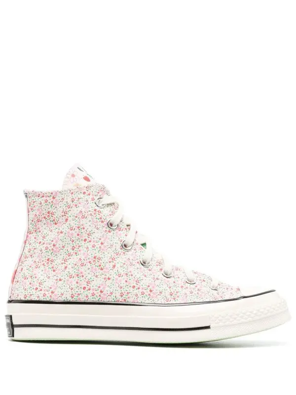 Buy CONVERSE Floral-print High-top Sneakers - Pink At 21% Off ...