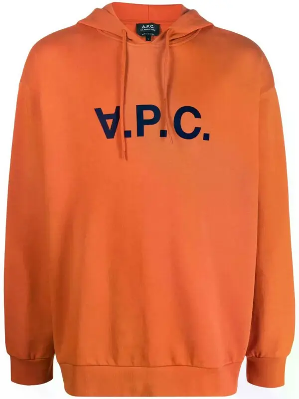 A.p.c. V.p.c. Logo-print Hoodie - Orange