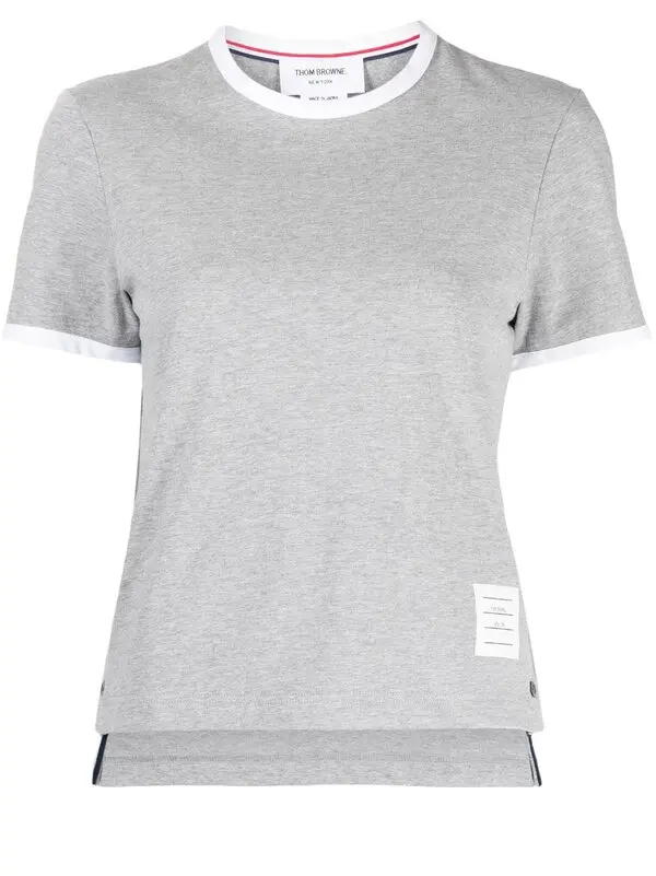Thom Browne Rwb-stripe Logo-patch T-shirt