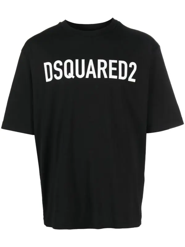 Dsquared2 Logo-print Cotton T-shirt - Black