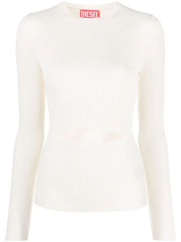 Diesel M-peris Knit Top - White
