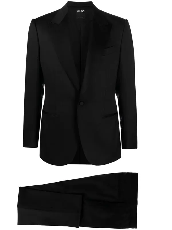 Zegna Single Breasted Wool Suit