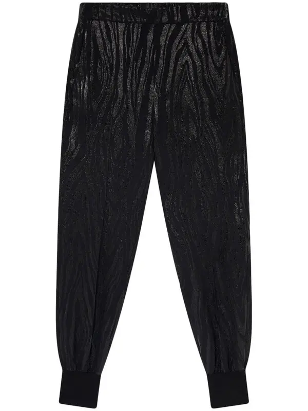 Stella McCartney Wood-grain Effect Trousers - Black