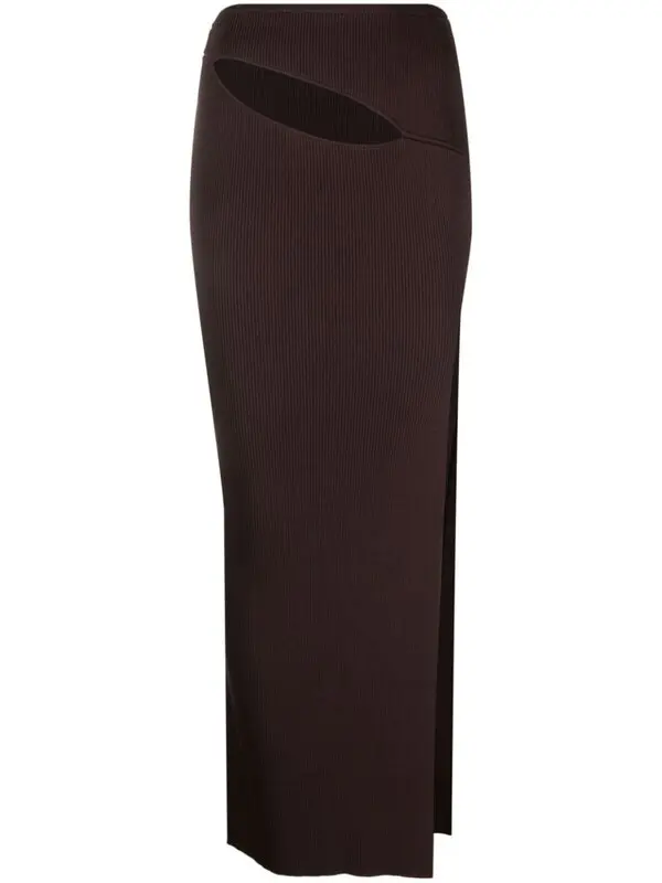 Christopher Esber Slash-detail Maxi Skirt - Brown
