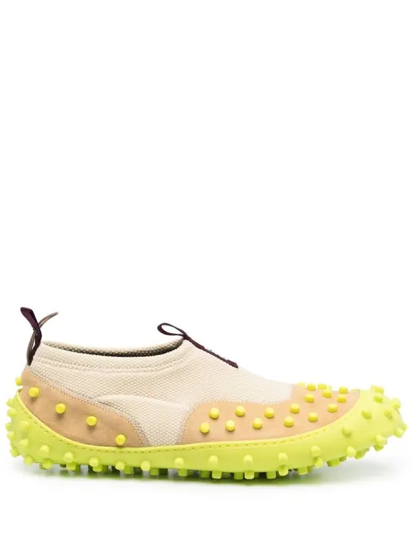 Sunnei 1000chiodi Suede Slip-on Sneakers - Neutrals
