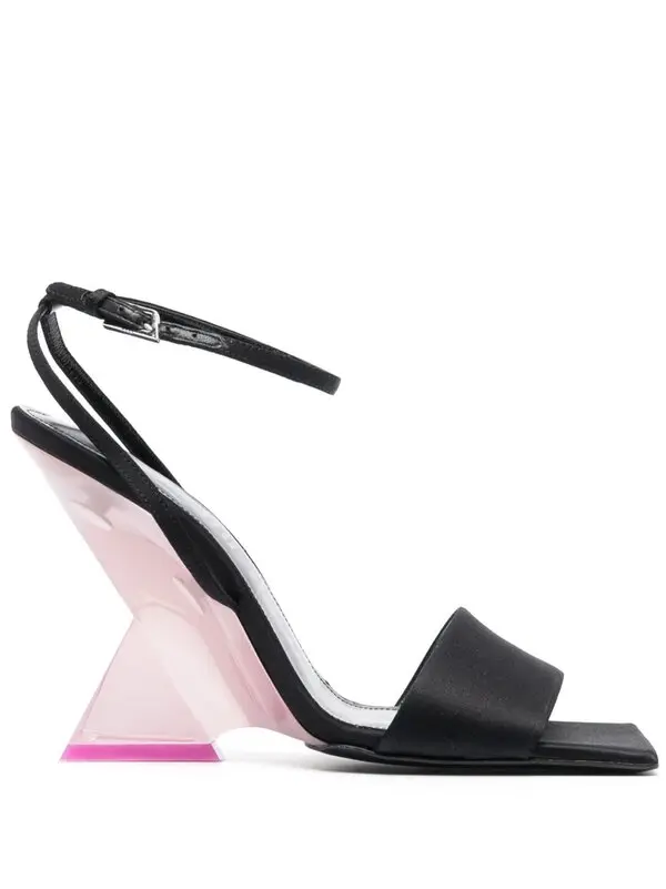 Attico Cheope 105mm Sandals - Black