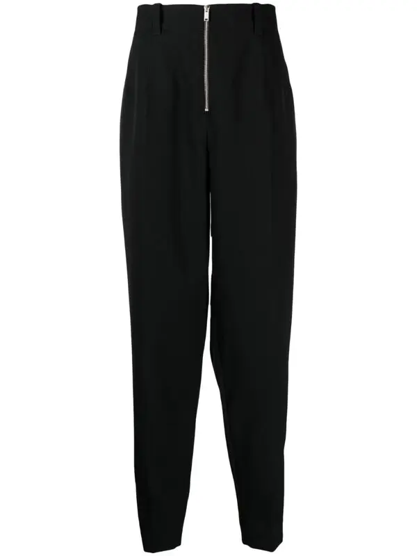 JIL SANDER Zip-fastening Wool Tapered Trousers