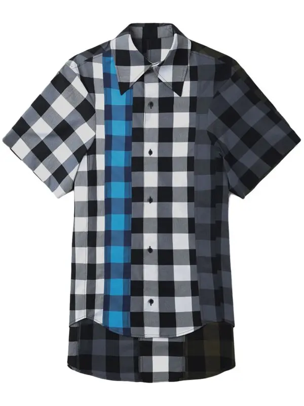 ADER ERROR Ombré-check Shirt - Grey