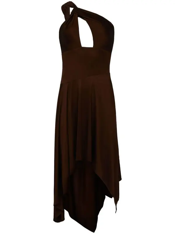 RtA Asymmetric One-shoulder Midi Dress