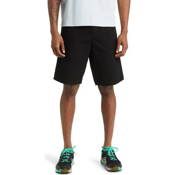Carhartt Work In Progress Organic Cotton Canvas Carpenter Shorts - Black