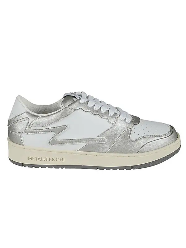 METALGIENCHI Icx Low Leather Sneakers - Silver