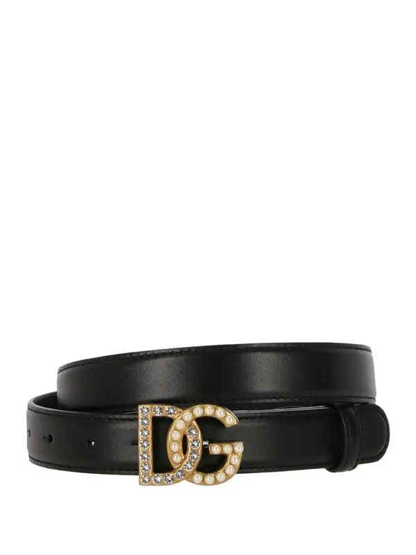 dolce & gabbana rhinestone pearl dg belt Size 85 with duster & box Dolce & Gabbana | Accessories | Dolce Gabbana Rhinestone  main image 2