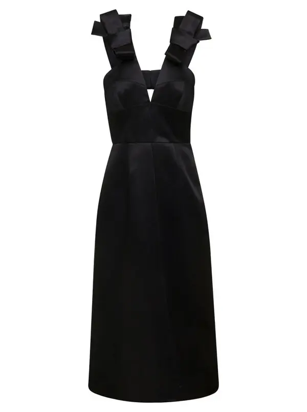JIL SANDER Satin Midi Dress
