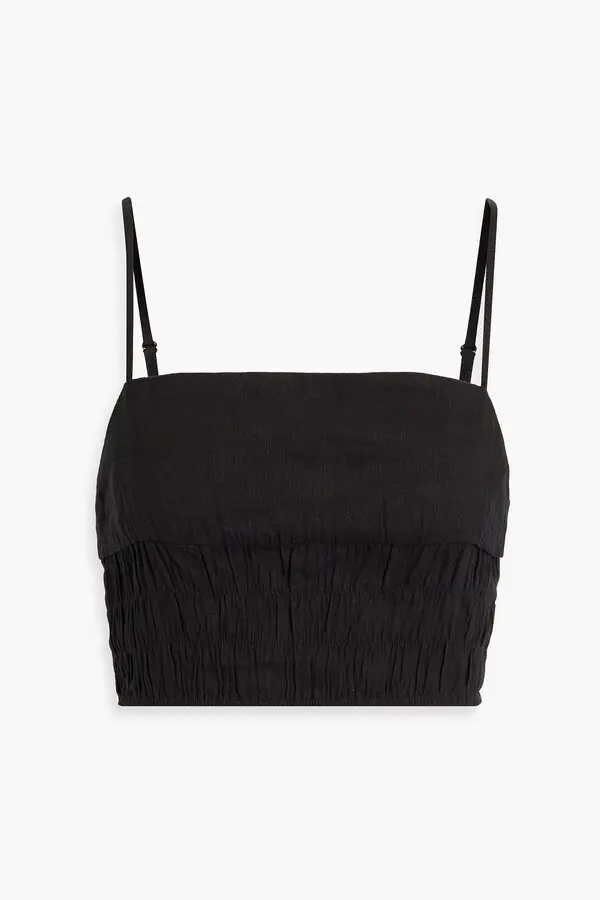 Onia Air Cropped Tank - Black