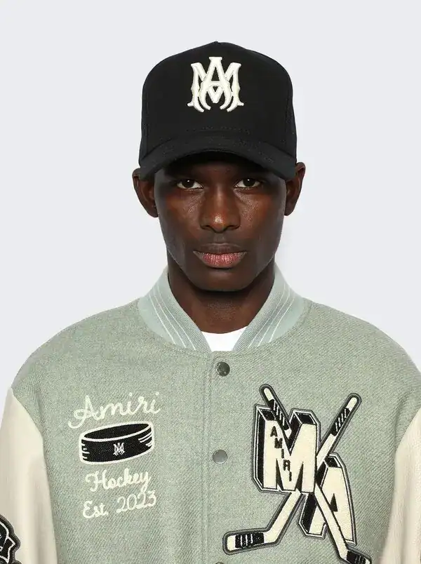Amiri Ma Logo Canvas Hat - Black | Editorialist