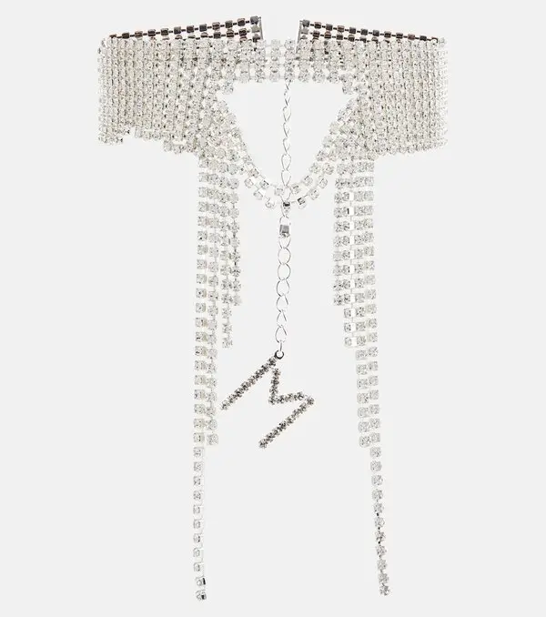 Magda Butrym Crystal-embellished Choker - Silver