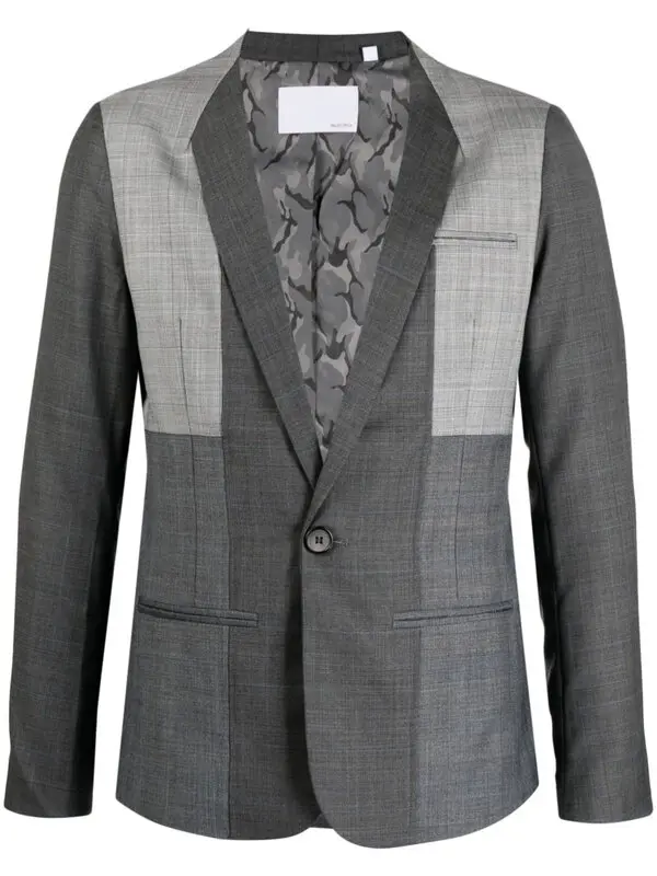PRIVATE STOCK LABS The Martel Shawl-lapels Blazer - Grey