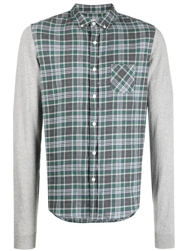 PRIVATE STOCK LABS The Sebastien Check-print Shirt - Green