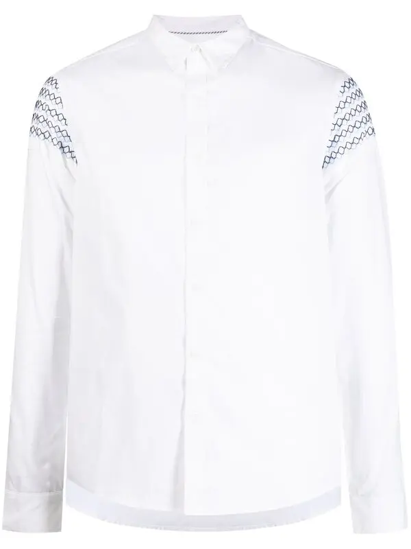 PRIVATE STOCK LABS The Romain Embroidered-design Shirt