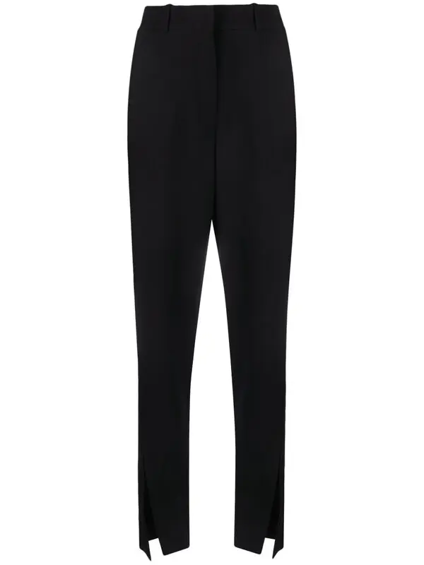 Balmain Split-hem Tapered Trousers - Black