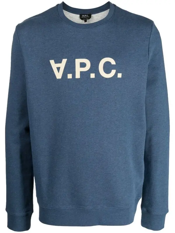 A.p.c. Flocked-logo Sweatshirt