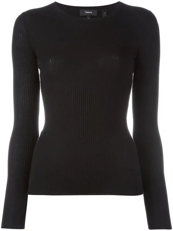 Theory Mirzi Ribbed Knit Jumper