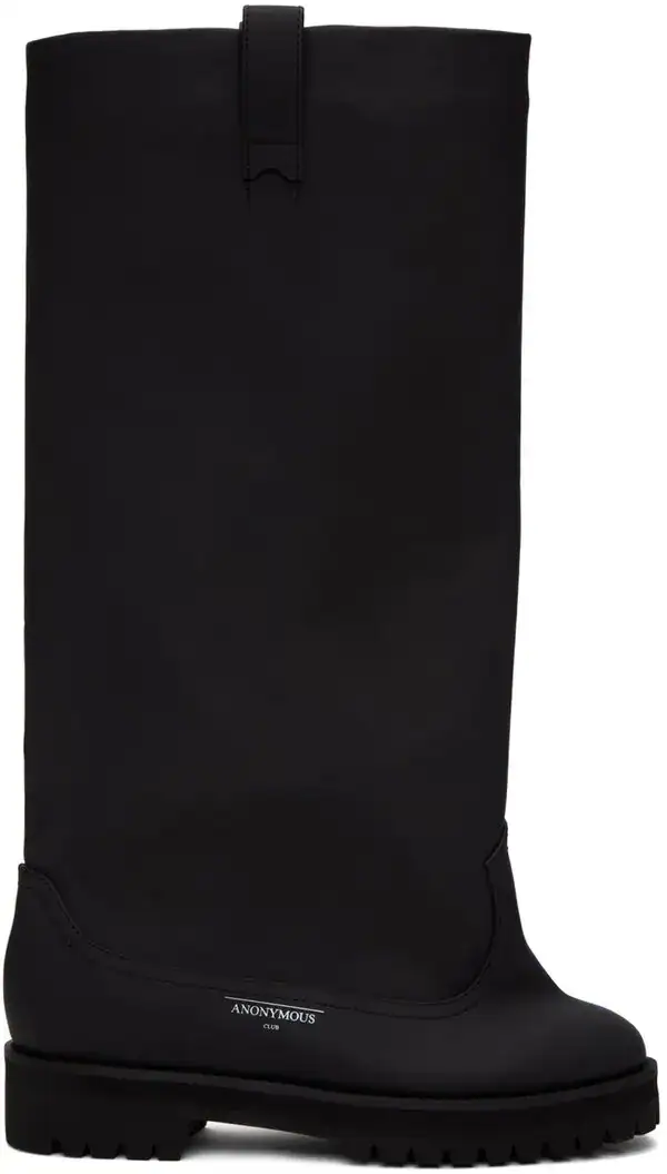 Anonymous Club Shaft Boots In Black - 29% Off | Editorialist