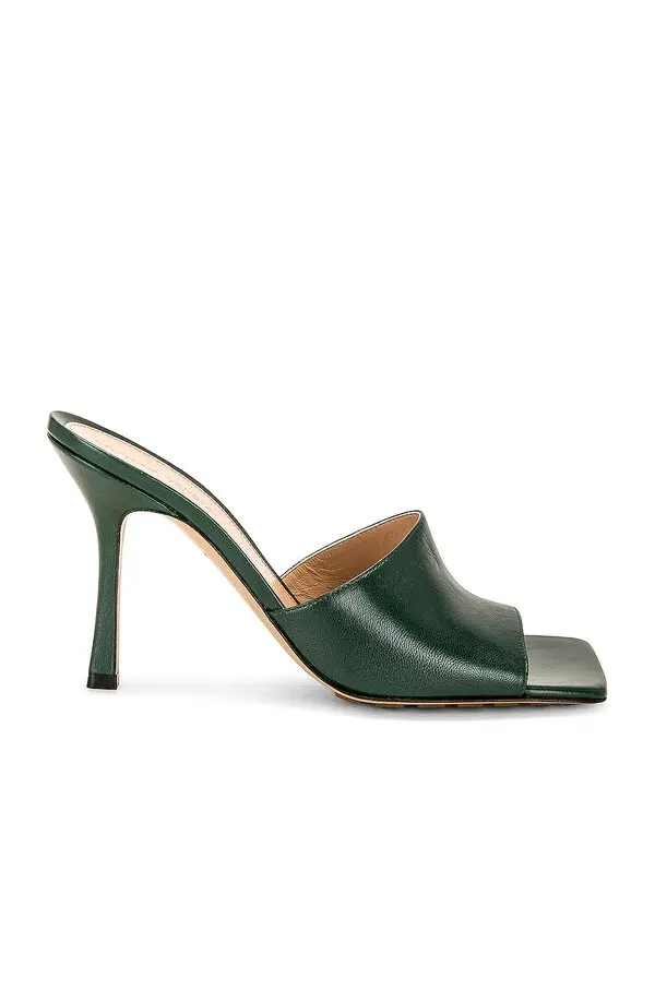 Bottega Veneta Stretch Mule Sandal - Pine Green