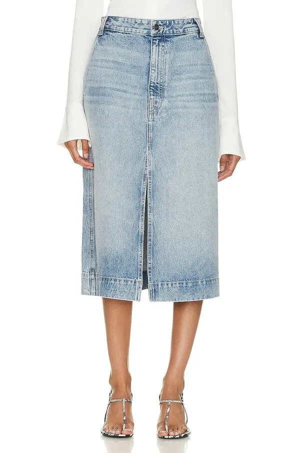 Khaite Charlene Denim Skirt - Bryce
