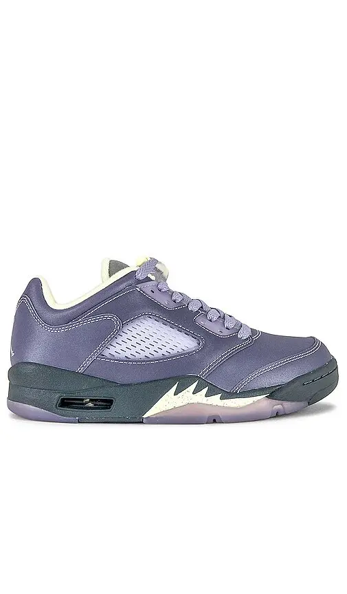Jordan Retro Low In Purple In Indigo Haze Fire Red Metallic