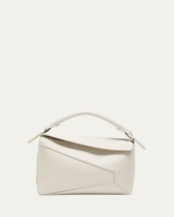 Loewe Puzzle Edge Small Top-handle Bag - Soft White