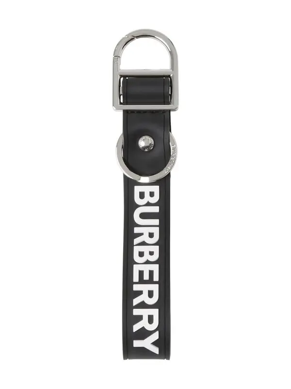 Burberry Logo-embossed Key Ring - Black | Editorialist