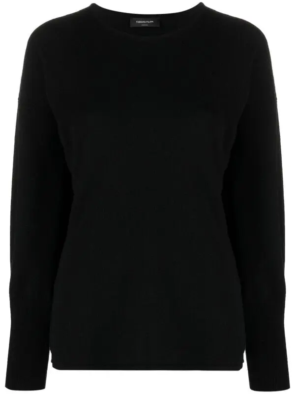 Fabiana Filippi Fitted-cuffs Sweater - Black