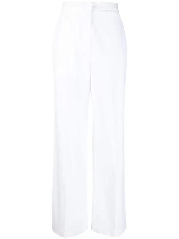 Fabiana Filippi High-waisted Flared Trousers - White