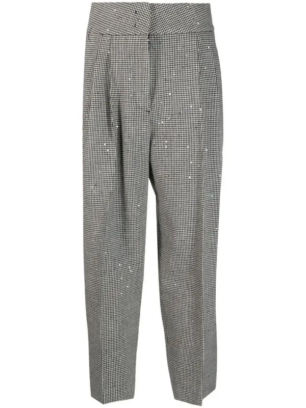 Fabiana Filippi Houndstooth Pleated Trousers