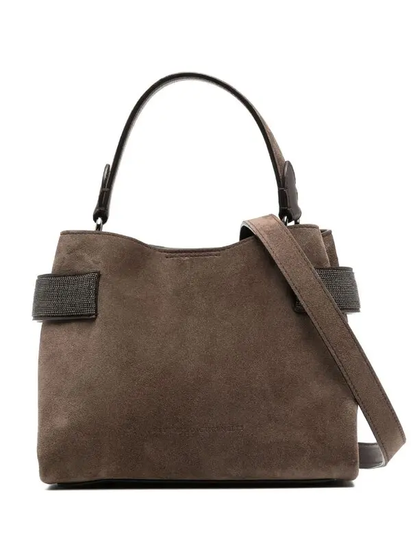 Brunello Cucinelli Essence Small Tote Bag - Brown