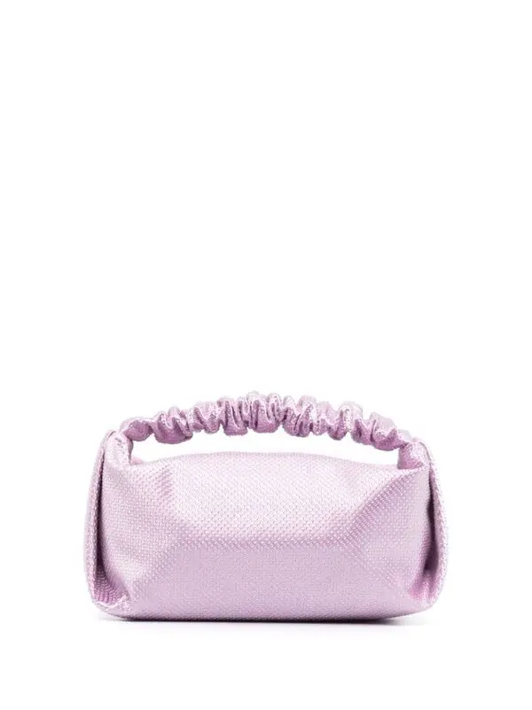 Alexander Wang Scrunchie Crystal-embellished Mini Bag - Purple
