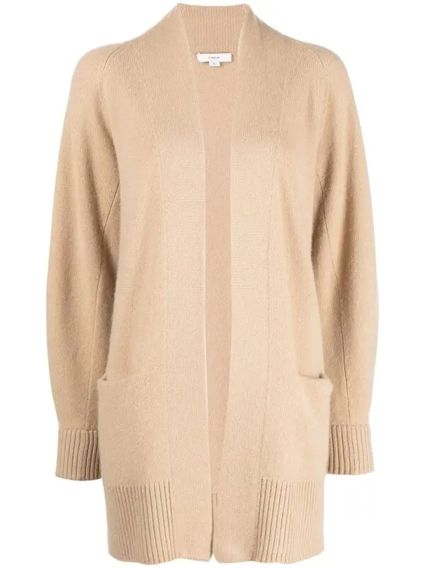 Vince Open-front Cashmere Cardigan Coat - Neutrals