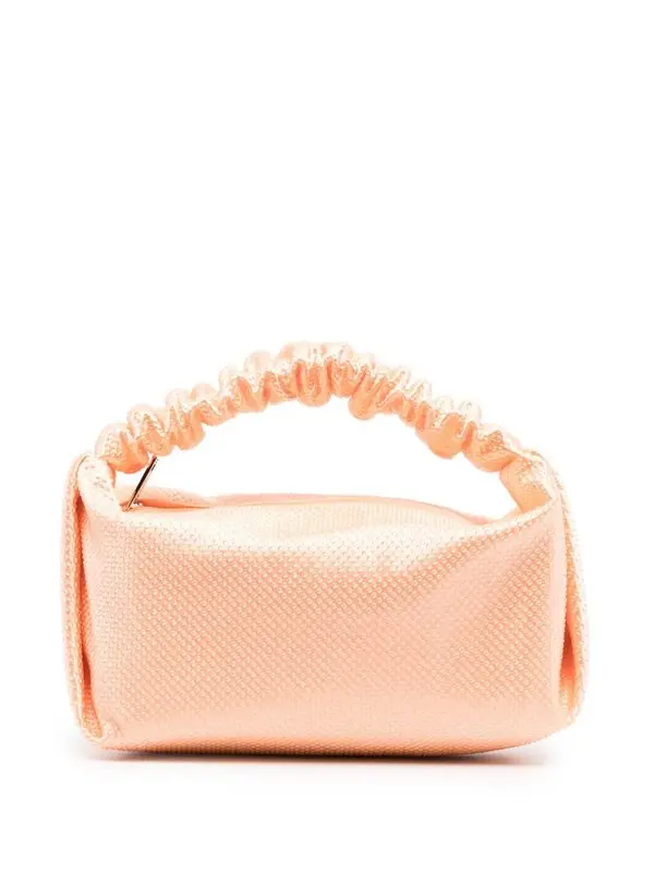 Alexander Wang Scrunchie Rhinestone Mini Bag - Orange