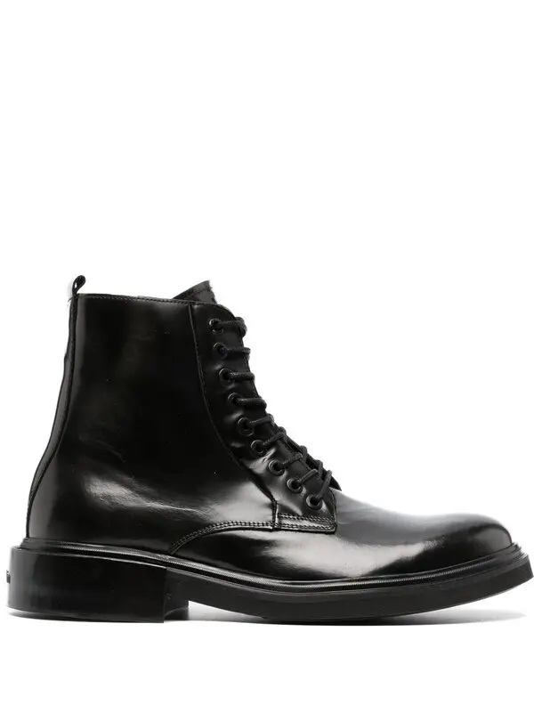 Calvin Klein Leather Lace-up Boots